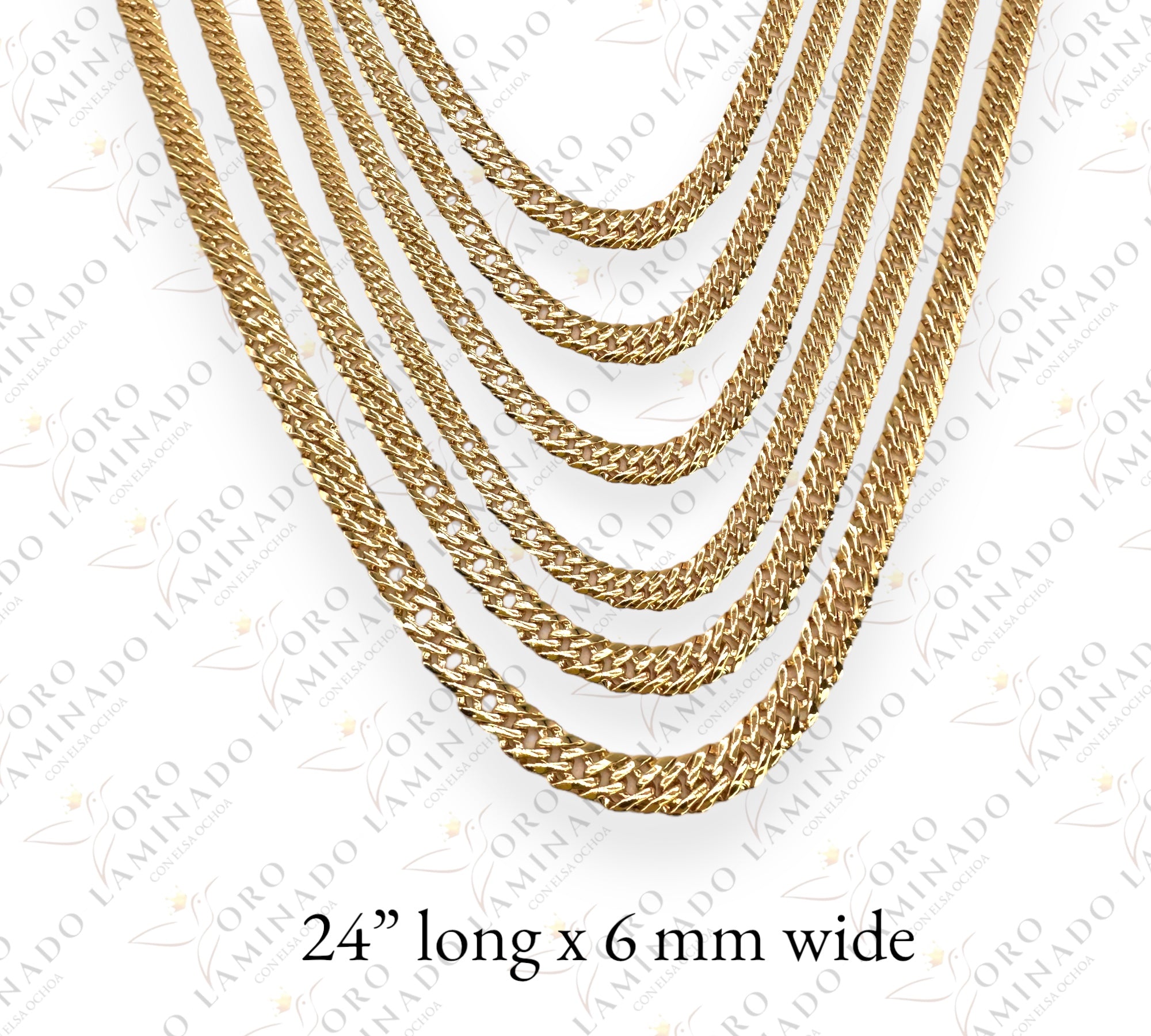 Chinese chain (pack six) Y245 – Oro Laminado Elsa