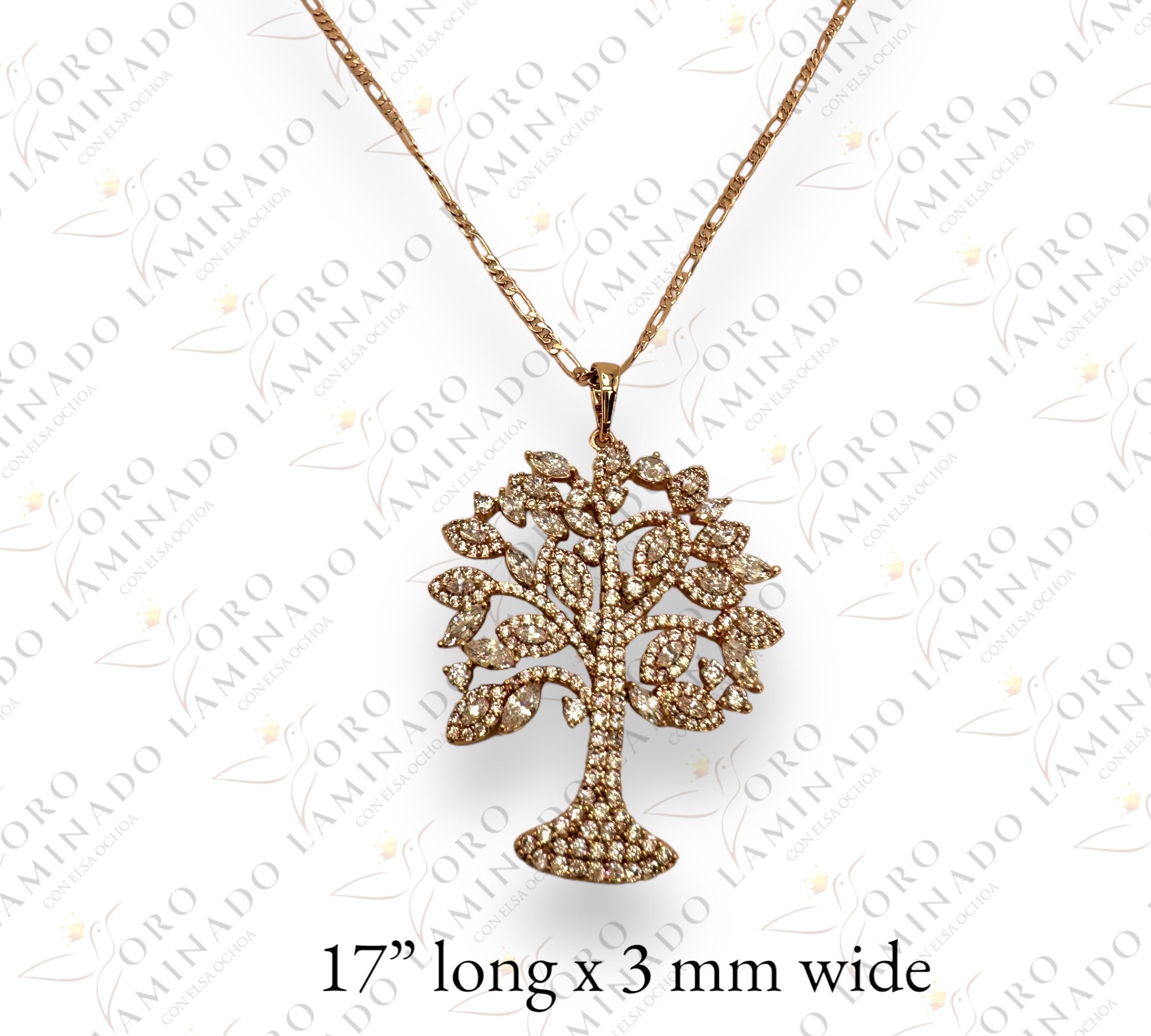 Tree of Life necklace B82 – Oro Laminado Elsa