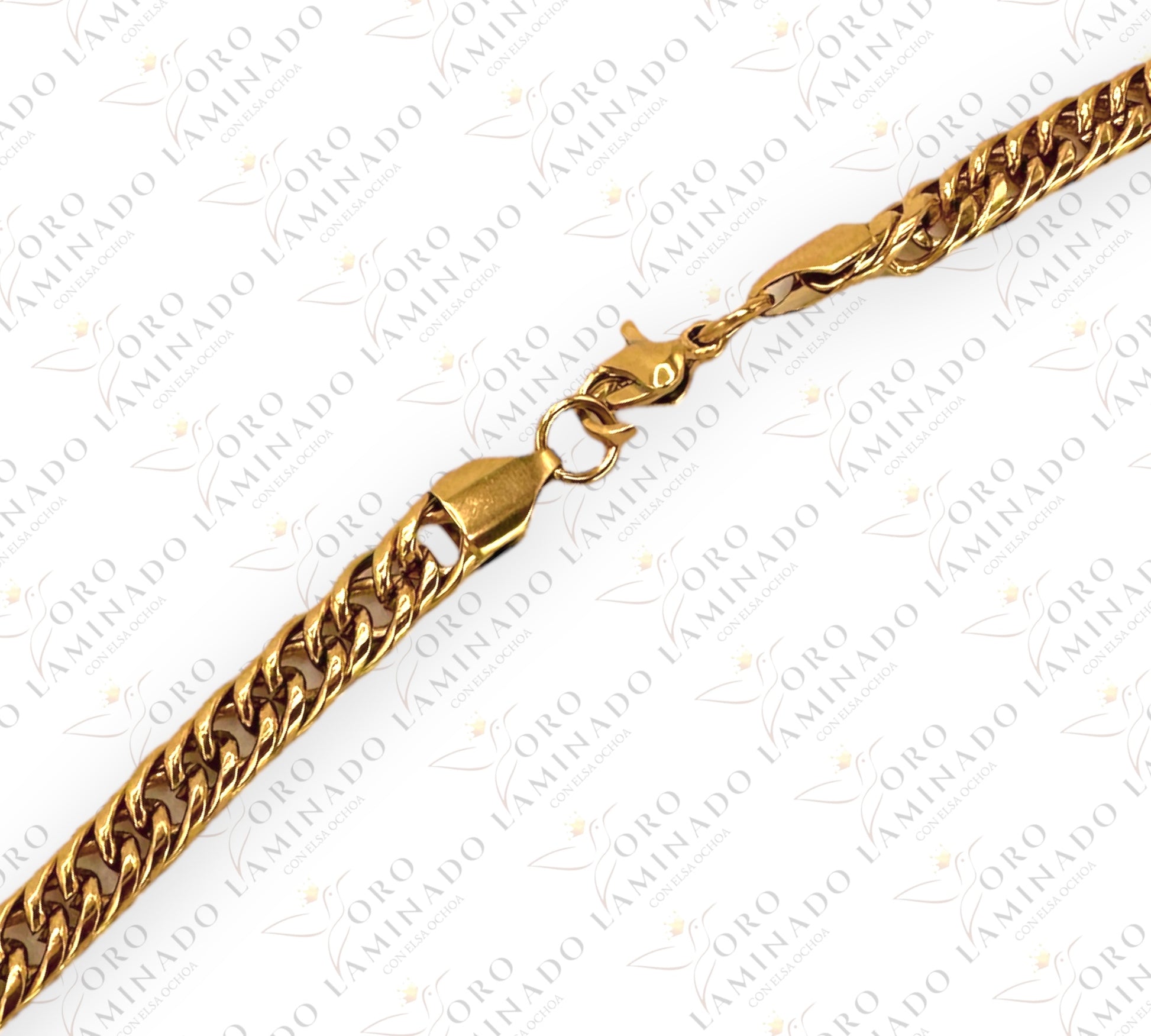 Cuban style chain (pack of 3) B7 – Oro Laminado Elsa
