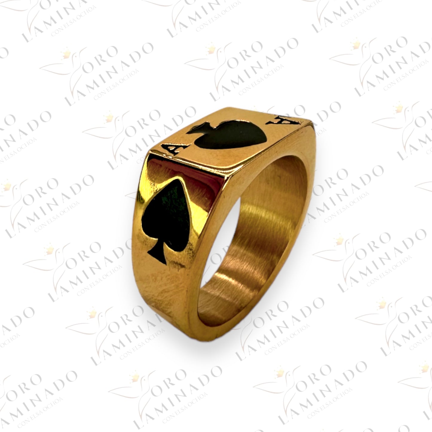 Ace of spades ring Y275 – Oro Laminado Elsa