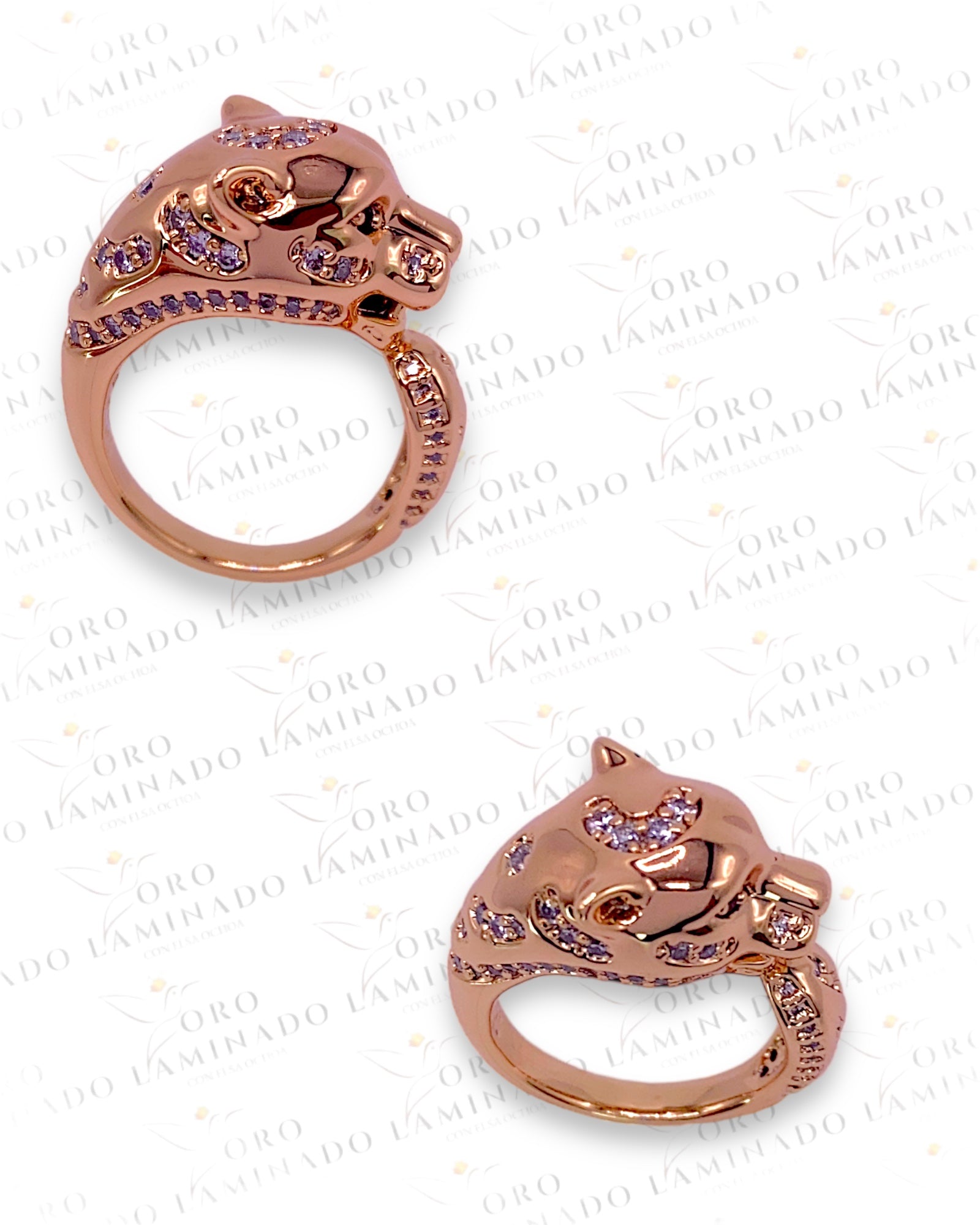 Rose Gold Puma Ring Y125 – Oro Laminado Elsa